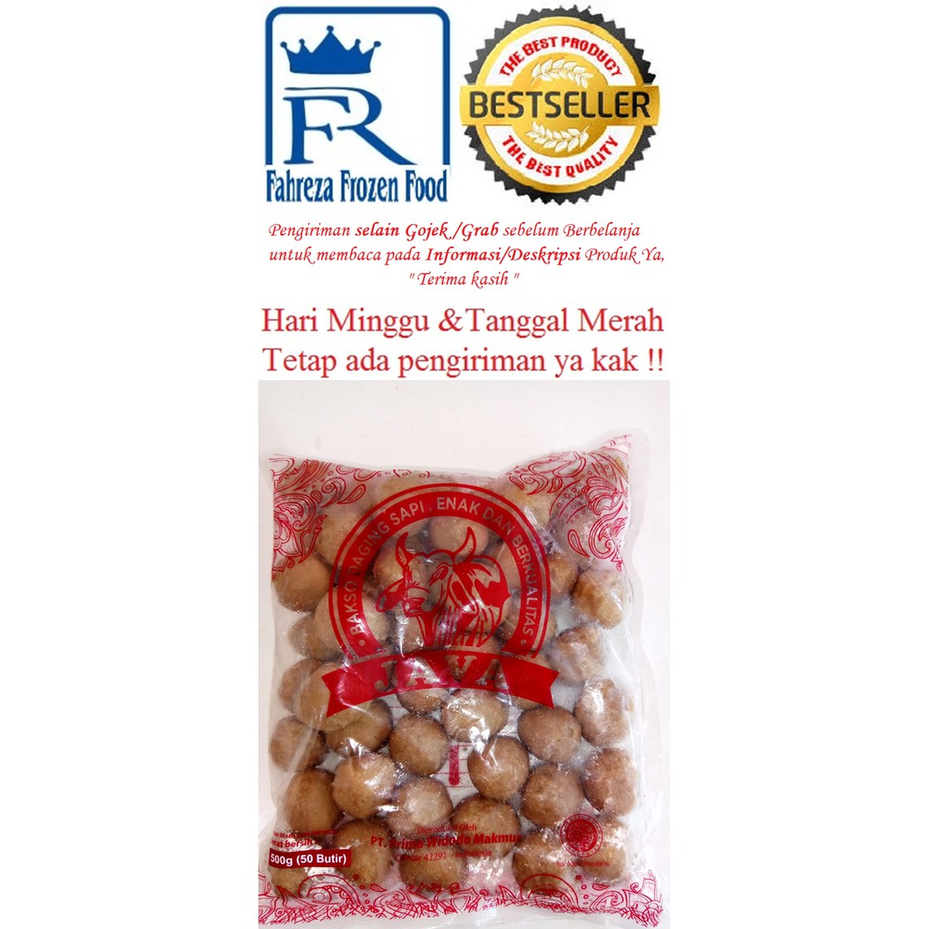Jual Bakso Sapi Merk Java 500 Gram Harga Hemat Lebih Terasa Dagingnya ...