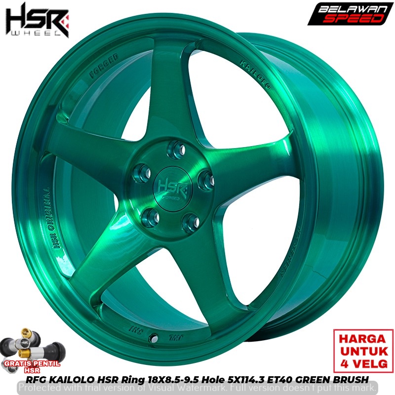 Jual VELG MOBIL RACING RING 18 HSR RFG KAILOLO PCD 5X114,3 UNTUK CAMRY CIVIC TURBO HRV CRV ...