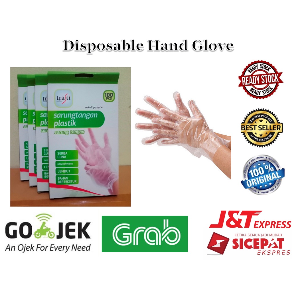 Jual Hand Gloves Plastik HDPE Tebal Sarung Tangan Plastik Disposable ...