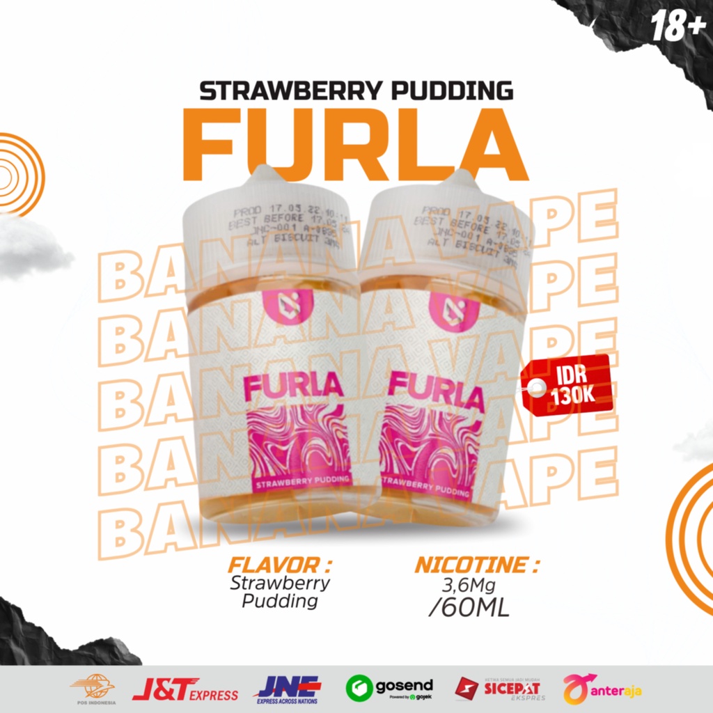 Jual LIQUID FURLA STRAWBERRY PUDDING 60ML FREEBASE By DJI | Shopee ...
