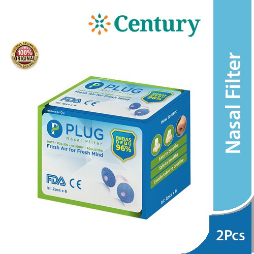 Jual Plug Nasal Filter 2's / pelindung hidung dari udara debu polusi ...