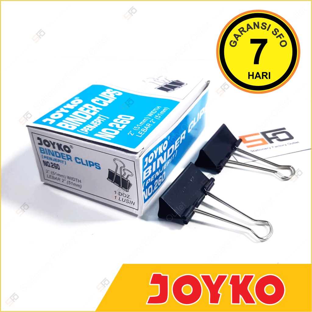 Jual Binder Clip Joyko No. 260 | Shopee Indonesia