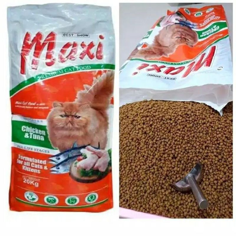 Jual maxi cat food 800gr makanan kucing | Shopee Indonesia