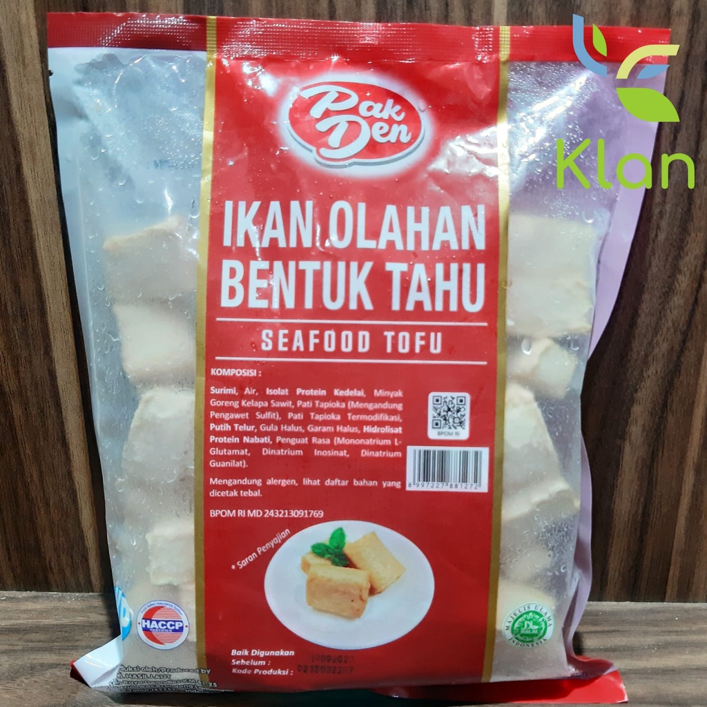 Jual PAK DEN SEAFOOD TOFU / FISH TOFU 500GR | Shopee Indonesia