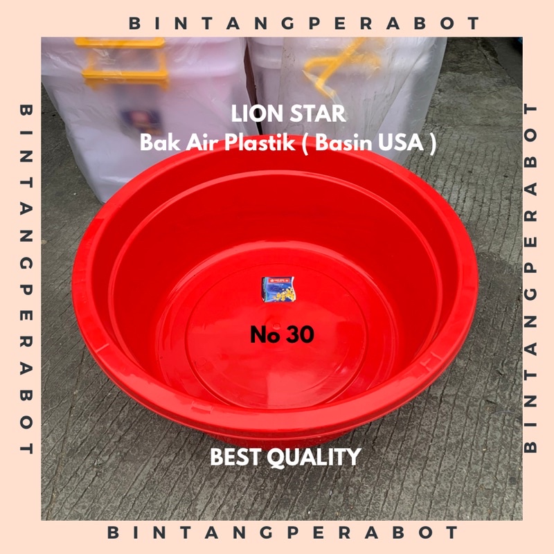 Jual LION STAR - Bak Baskom Air Plastik No 20 22 24 27 30 / Bak Air ...