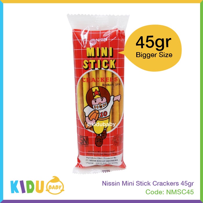 Jual Nissin Mini Stick Crackers 45gr Kidu Baby | Shopee Indonesia