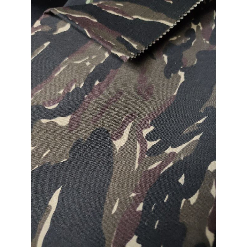 Jual bahan kain loreng camo coklat yard gulungan premium drill twill ...