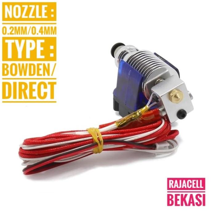 Jual 3D Printer Sparepart : J-Head V6 Hotend Extruder Direct Bowden 1.75mm | Shopee Indonesia