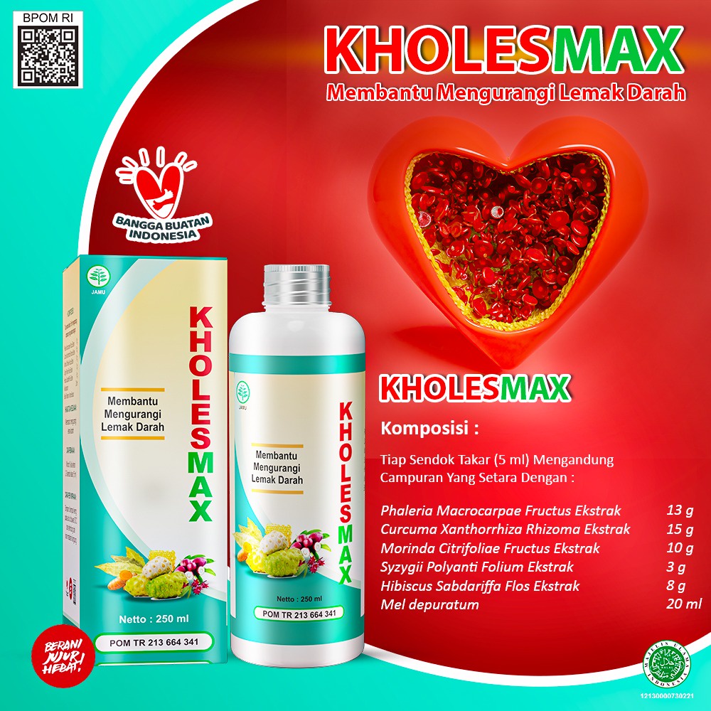 Jual New Produk! Kholesmax Kolesmax Obat Herbal Kolesterol Normalkan ...