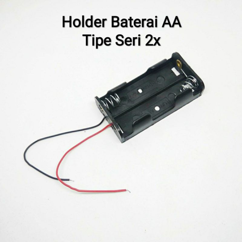 Jual Terminal Baterai Case Box Holder Battery Ukuran AA - AAA | Shopee ...