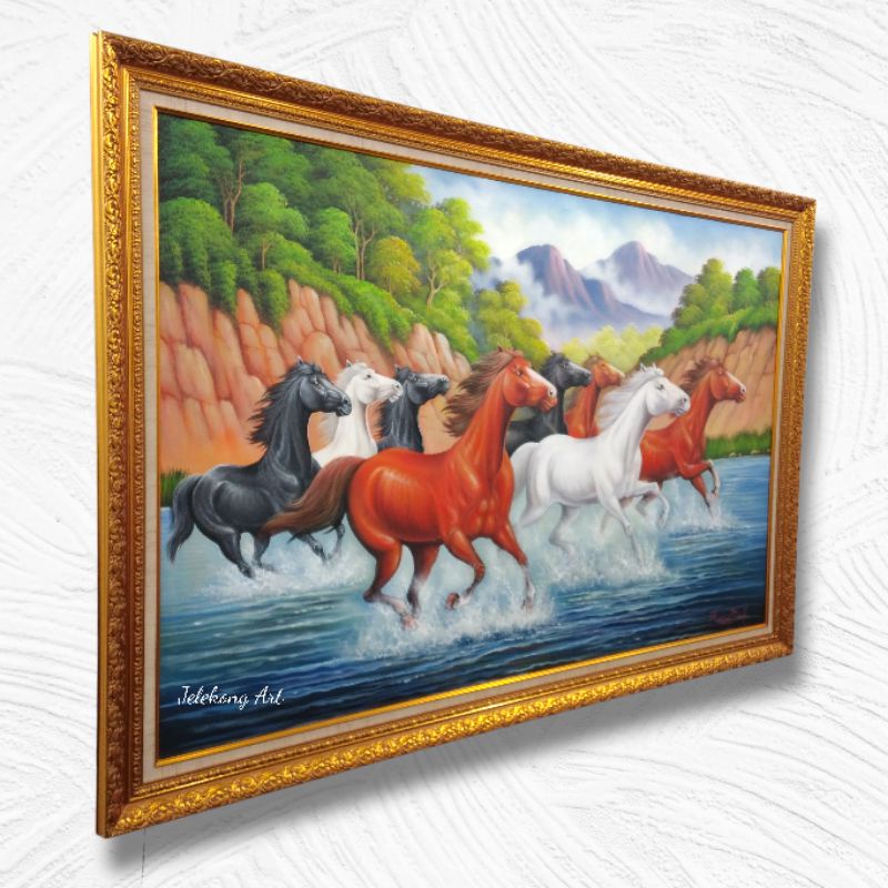 Jual Lukisan Kuda + Bingkai atau Frame | Shopee Indonesia