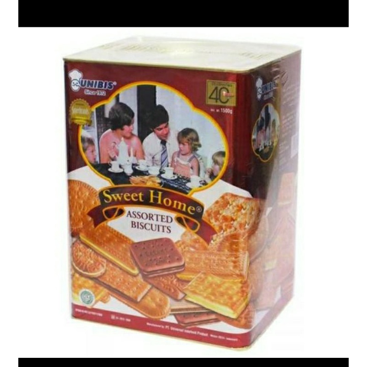 Jual unibis roti kaleng sweet home 1500 grm | Shopee Indonesia