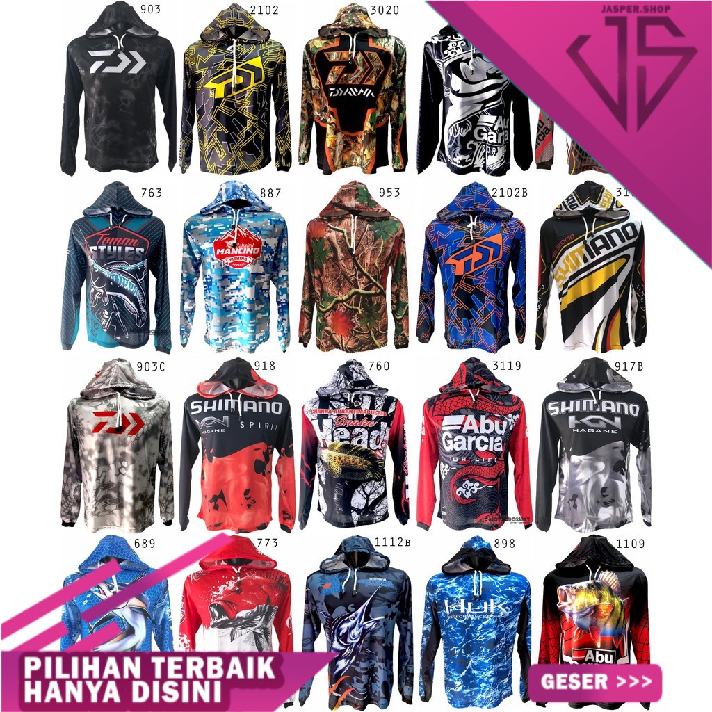 Jual COD - BAJU MANCING / JERSEY MANCING HOODIE / FISHING SHIRT APPAREL ...