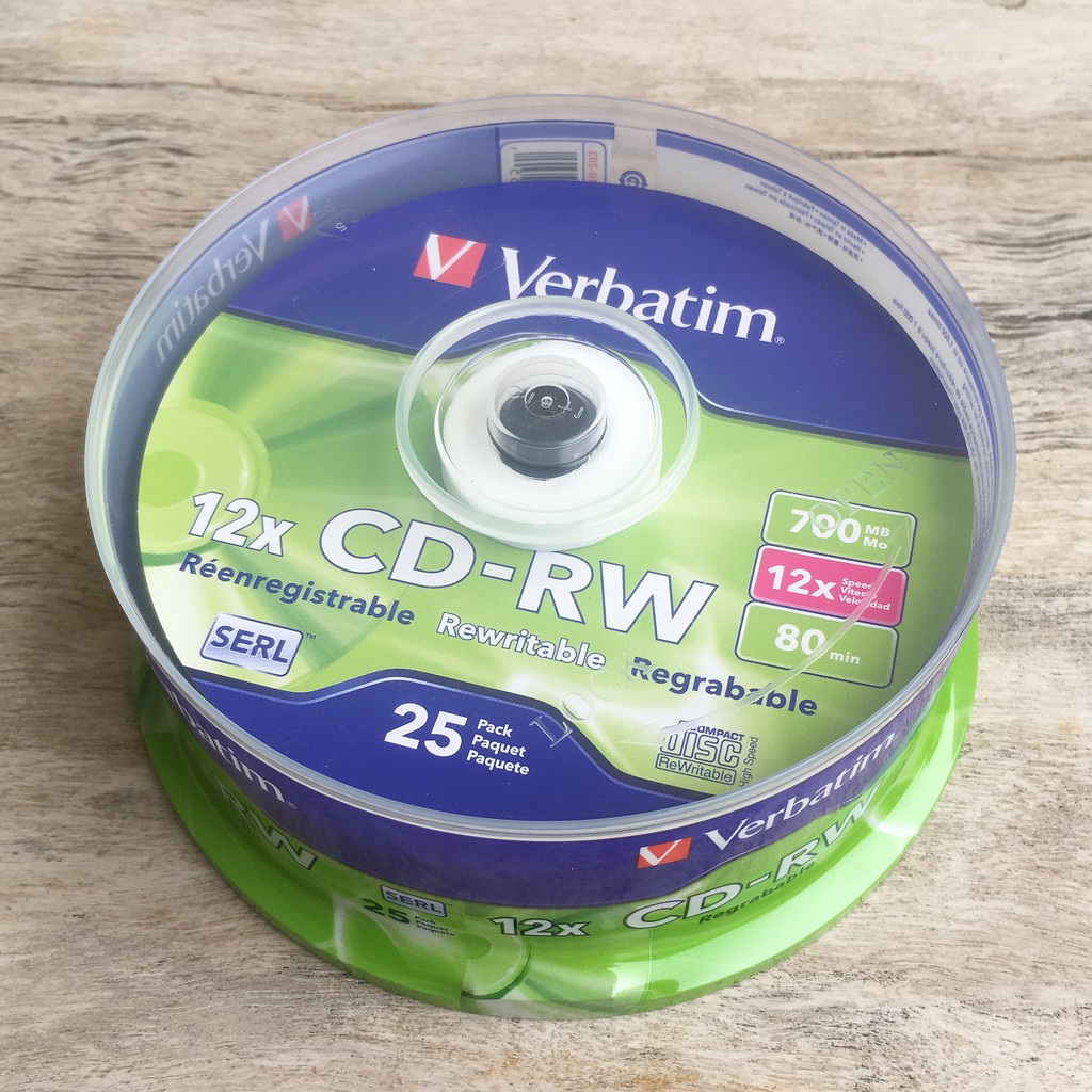 Jual CD-RW Verbatim Tabung (25 pcs) | Shopee Indonesia