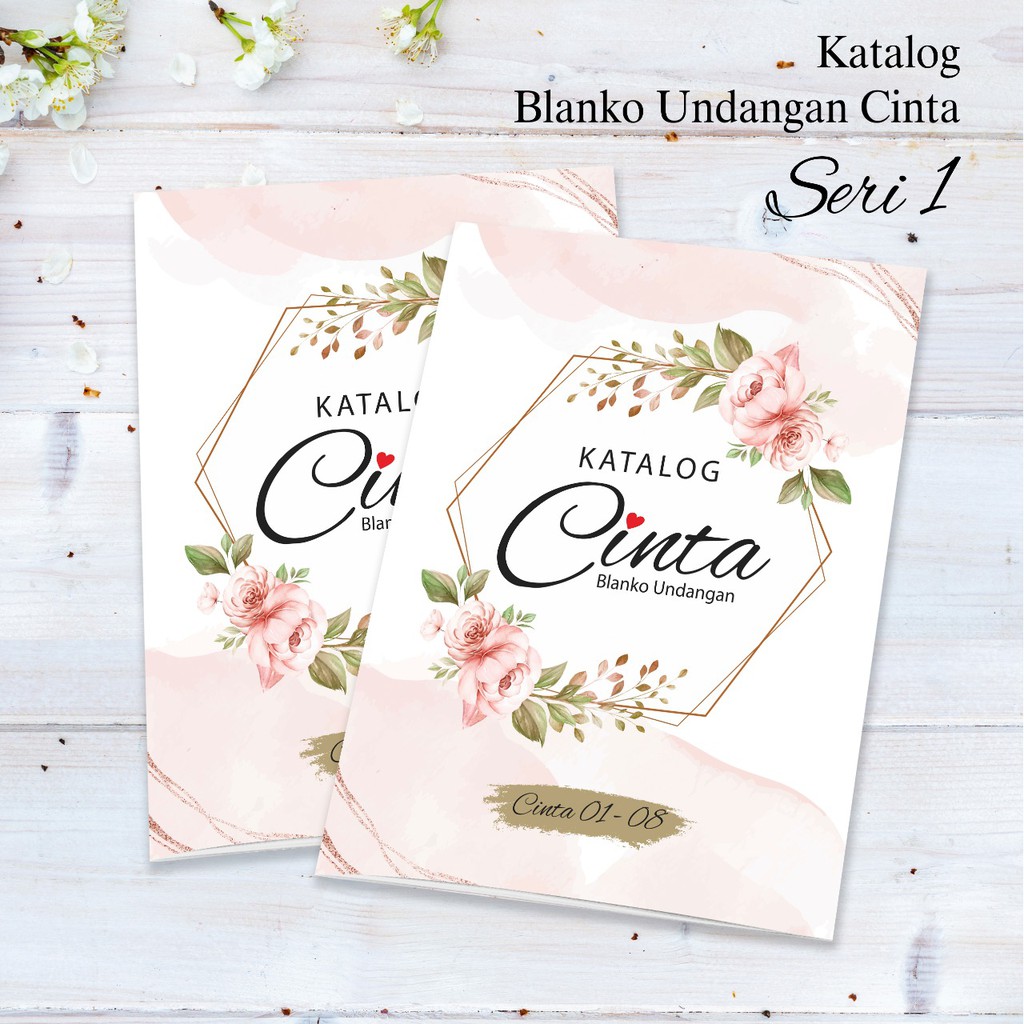Jual KATALOG UNDANGAN BLANGKO CINTA SERI 1 | Shopee Indonesia