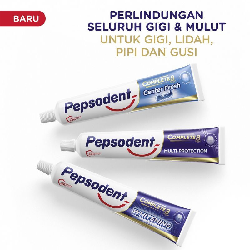 Jual PEPSODENT ACTION 123 WHITENING 190 GRAM | PEPSODENT COMPLETE 8 ...