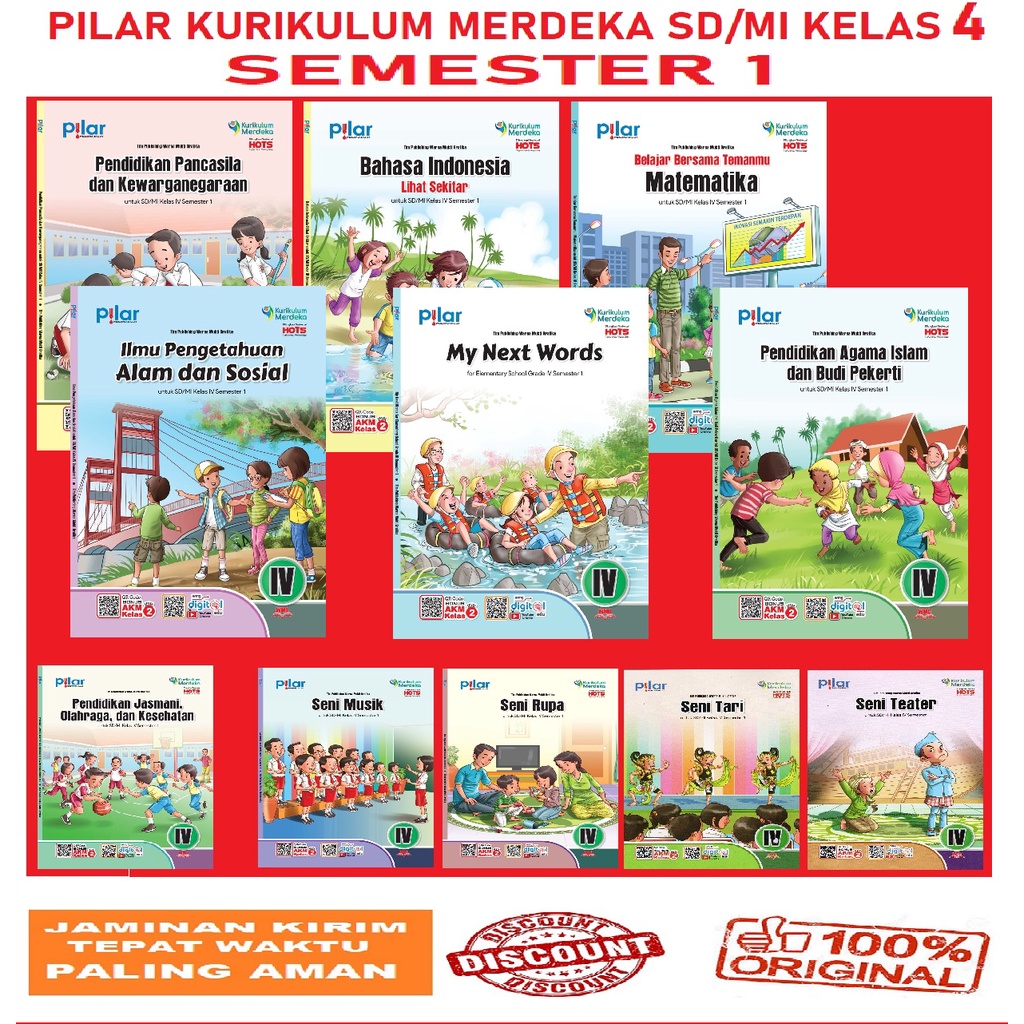 Jual Pilar Kurikulum Merdeka SD Kelas 4 Semester 1 Penerbit Warna Mukti Grafika | Shopee Indonesia