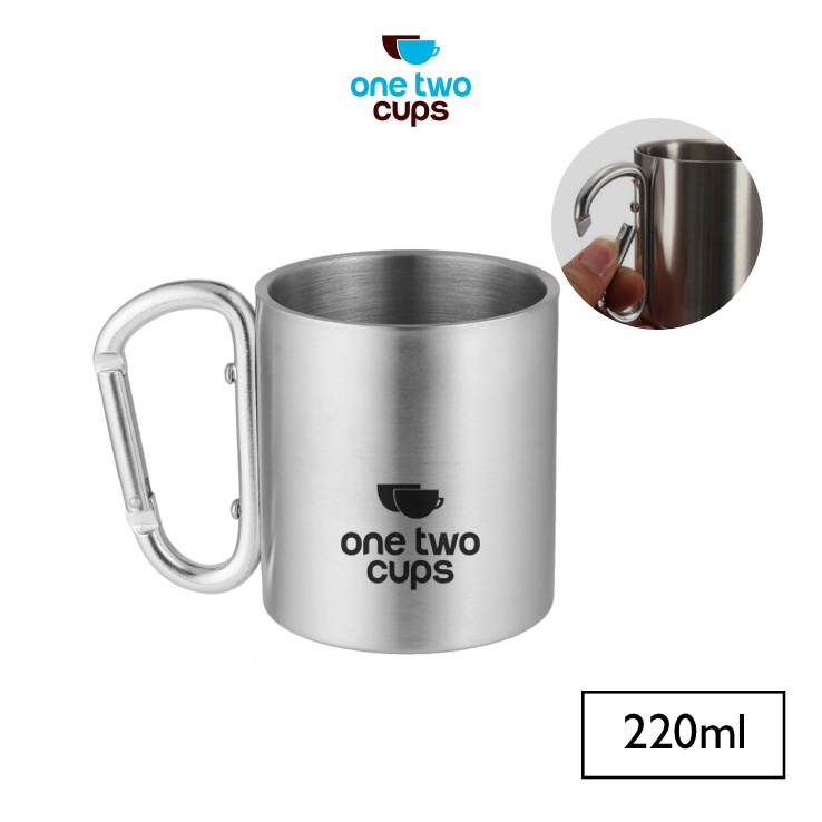 Jual One Two Cups Gelas Cangkir Carabiner Stainless Steel 220ml ...