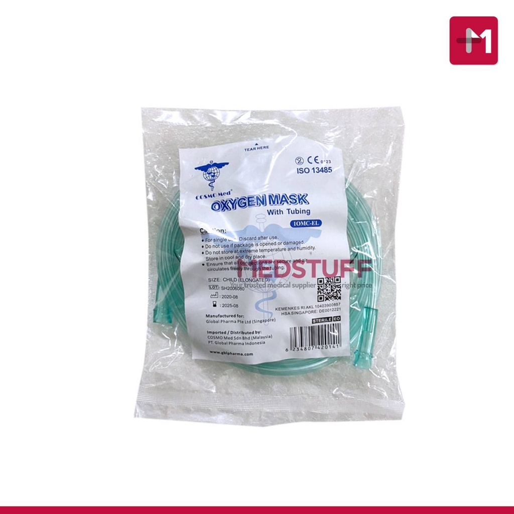Jual Simple Oxygen Mask Cosmomed Masker Oksigen Simple Face Mask ...