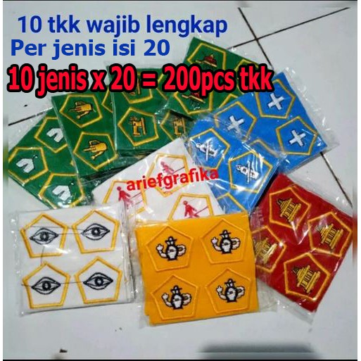 Jual Tkk Wajib Pramuka 1set Tanda Kecakapan Khusus Wajib Pramuka ...