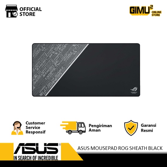 Jual Asus Mousepad Rog Sheath Black - Gaming Mousepad | Shopee Indonesia