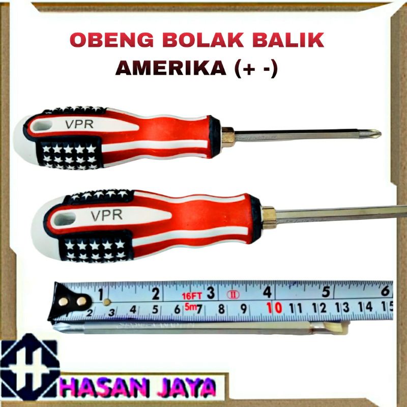 Jual Obeng 2Way Amerika US USA Bolak Balik Obeng BB Plus Minus Kembang ...