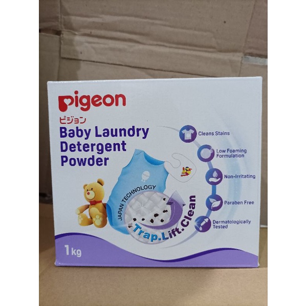 Jual Pigeon Baby Laundry Detergent Powder 1 kg Sabun Cuci Bayi Bubuk ...