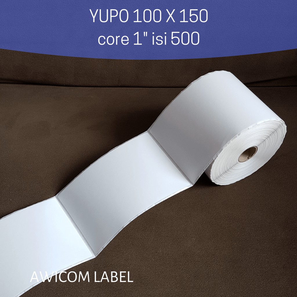 Jual Label Barcode YUPO 100x150 100 x 150 mm isi 500 pcs | Shopee Indonesia