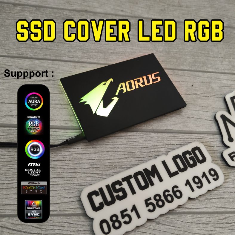 Jual COVER SSD LED RGB SYNC MOBO ASROCK ASUS MSI GIGABYTE COSTUM LOGO ...