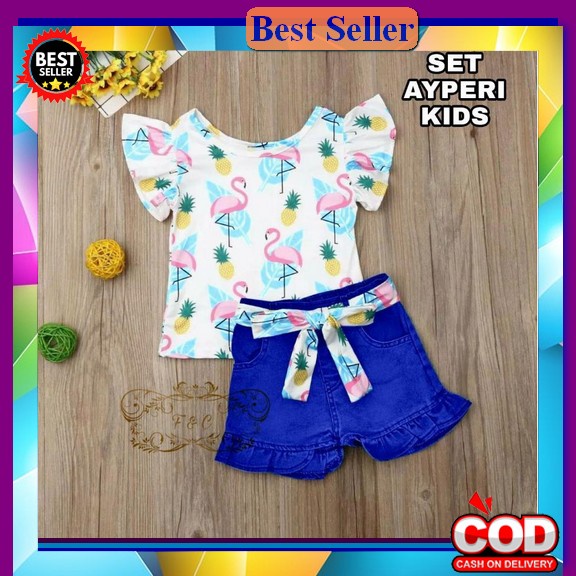 Jual Moonella Fashion Store Setelan Kids Tasya Usia 4 5 6 Tahun ...