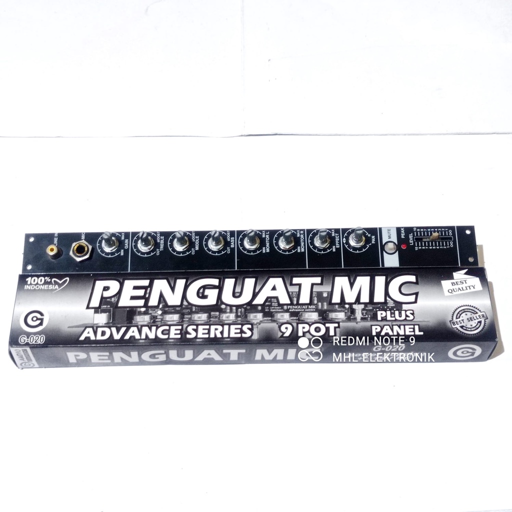 Jual Penguat Mic Advanced Series 9 Pot Plus Panel G-020 Tegangan ...