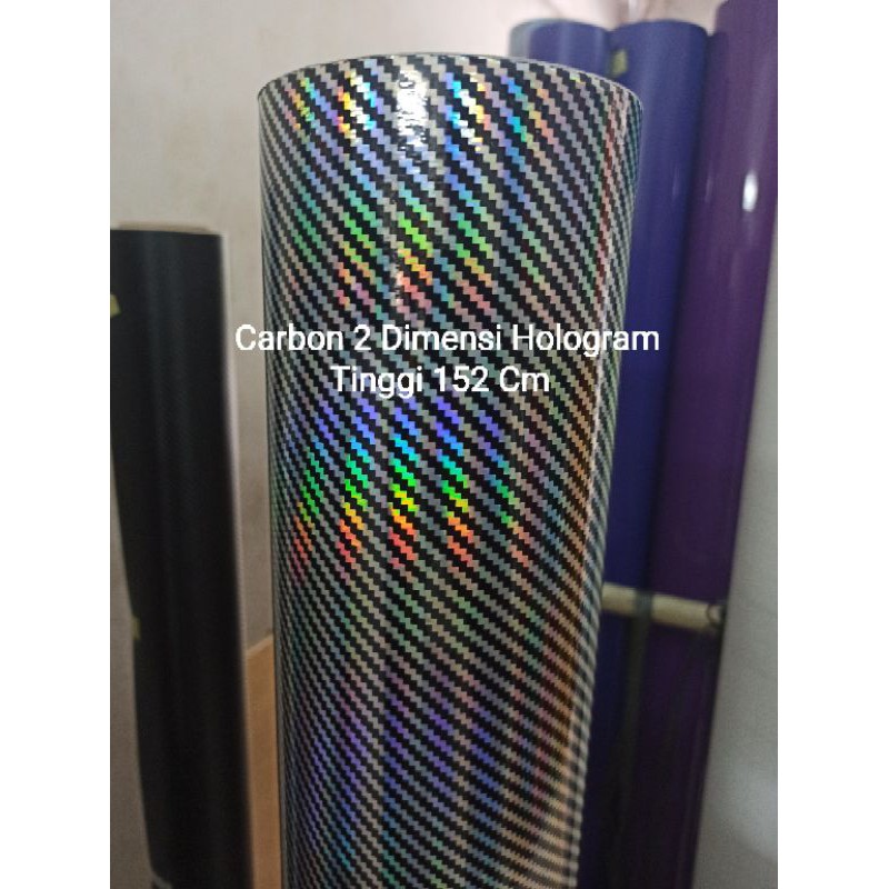 Jual Stiker / Sticker Derek / Carbon 2D Hologram Pelangi 152cm x 100cm ...
