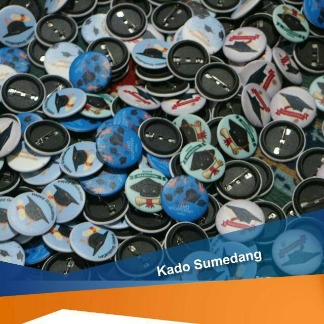 Jual Cetak Pin Murah 44 mm/ cetak pin Custom / Pin Souvenir / Souvenir ...