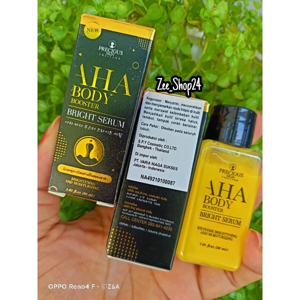Jual AHa Body Booster Bright Serum Precious Skin / AHA MimiI White ...