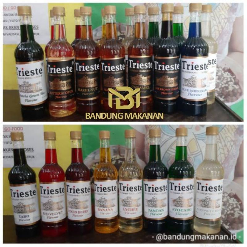 Jual Trieste Italian Premium Syrup - 650ml | Shopee Indonesia