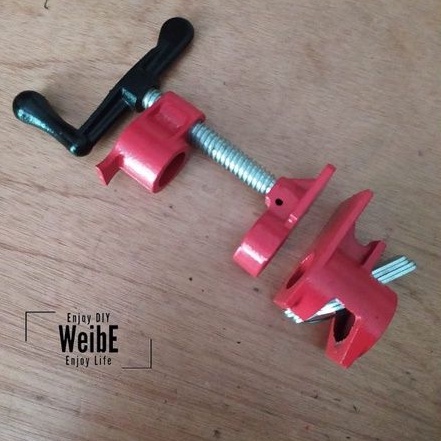 Jual Pipe clamp 1/2 inch Penjepit kayu jati belanda klem kayu pres kayu ...