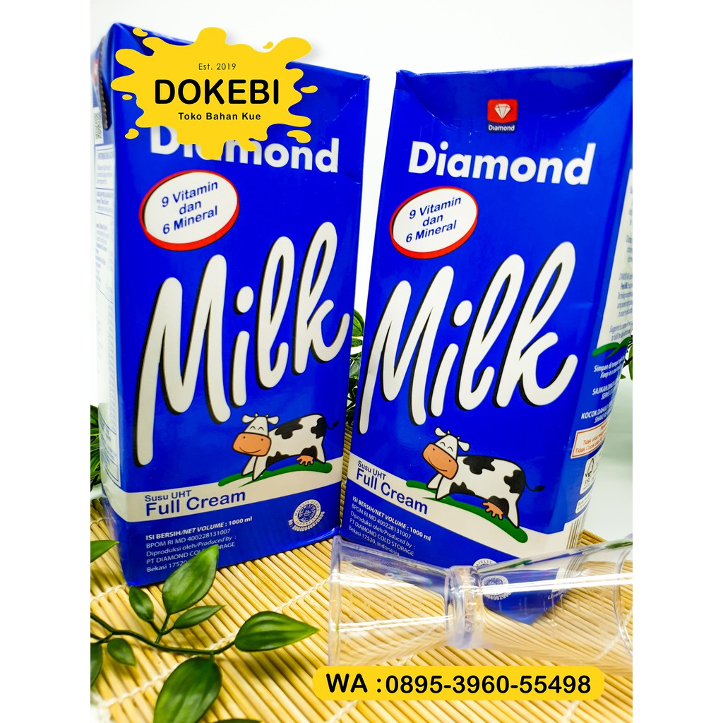 Jual Susu Diamond UHT 1 L Full Cream Milk | Shopee Indonesia