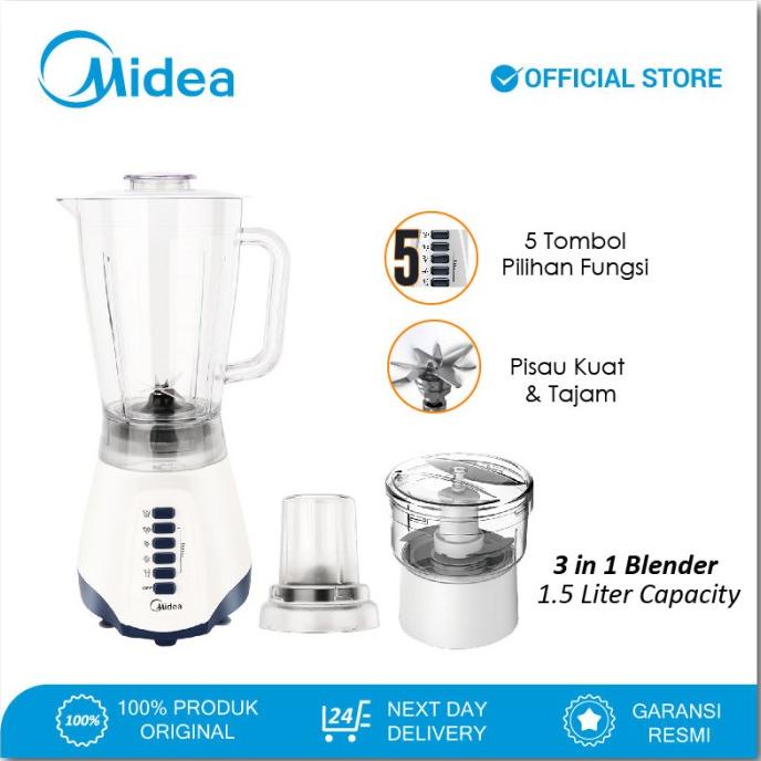 Jual Midea Blender 3 in 1 1.5 Liter ( BL-3502 ) - Blender Grinder ...