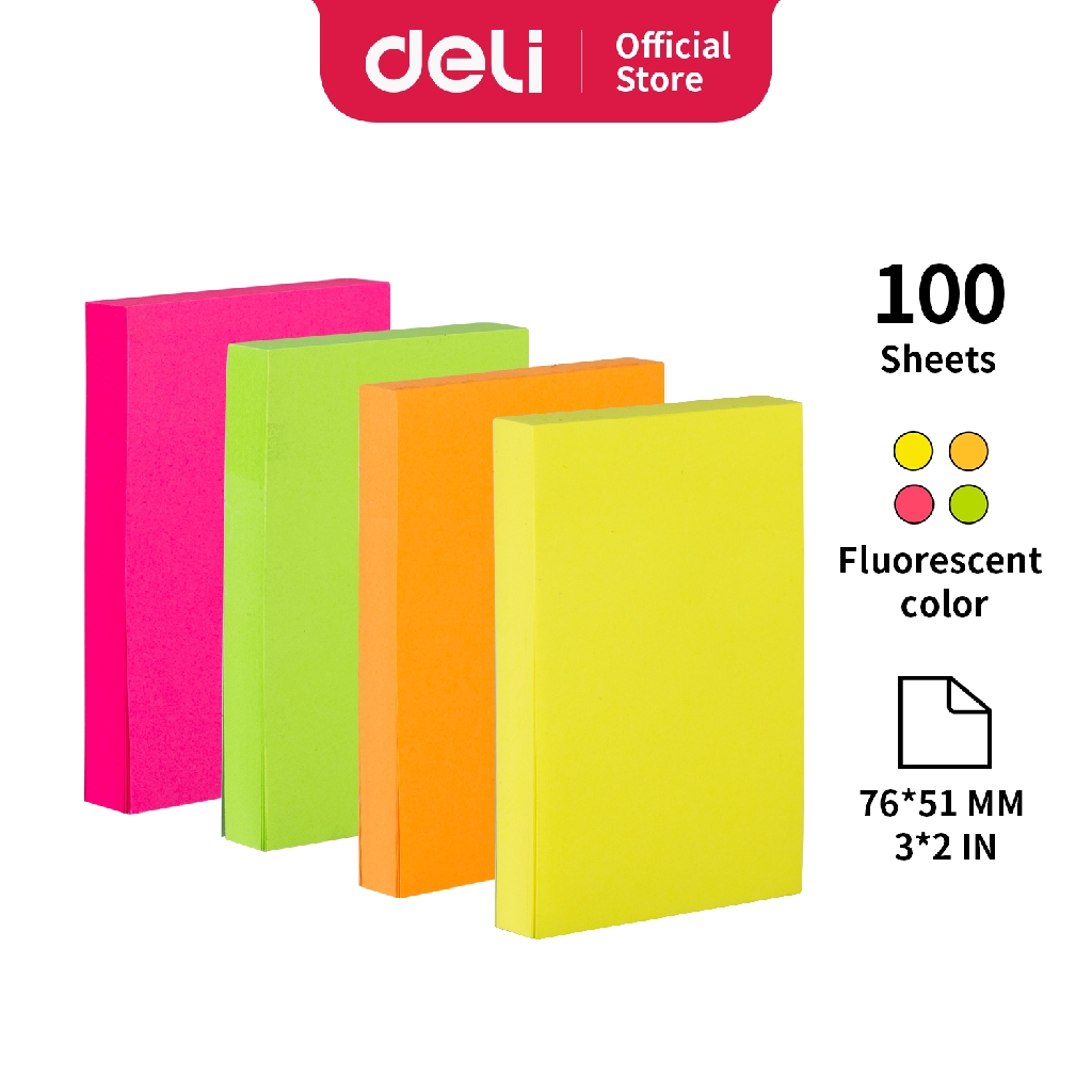 Jual Deli Memo tempel - Sticky Notes 76×51mm 3''×2'' 100 sheet perekat ...