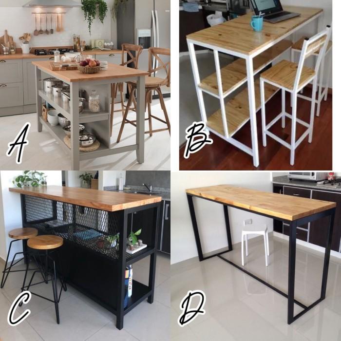 Jual Meja Kitchen Island // Meja Bar // Meja Dapur | Shopee Indonesia