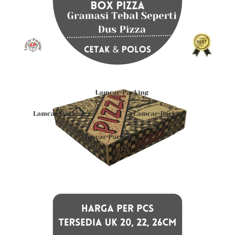 Jual Dus Pizza ( Motif dan PoLos) / Kardus Pizza Coklat / Box Pizza ...