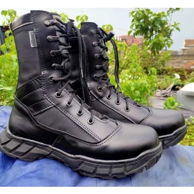 Jual sepatu PDL JATAH TNI POLRI terbaru100% kulit asli original CAANGGO ...