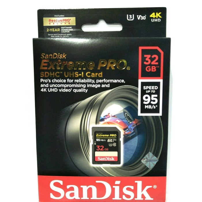 Jual SANDISK SDCARD 32GB 95MB/S EXTREME PRO - MEMORY SD CARD 32 GB | Shopee Indonesia