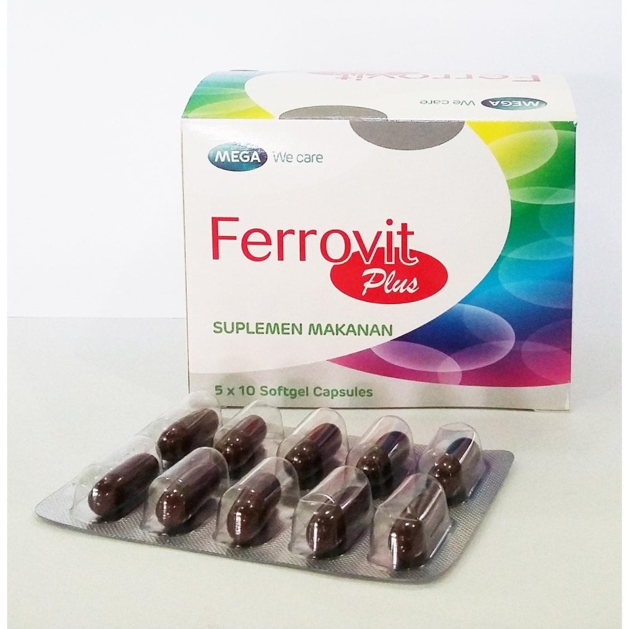 Jual MEGA WE CARE-FERROVIT PLUS MULTIVITAMIN STRIP ISI 50'S | Shopee ...