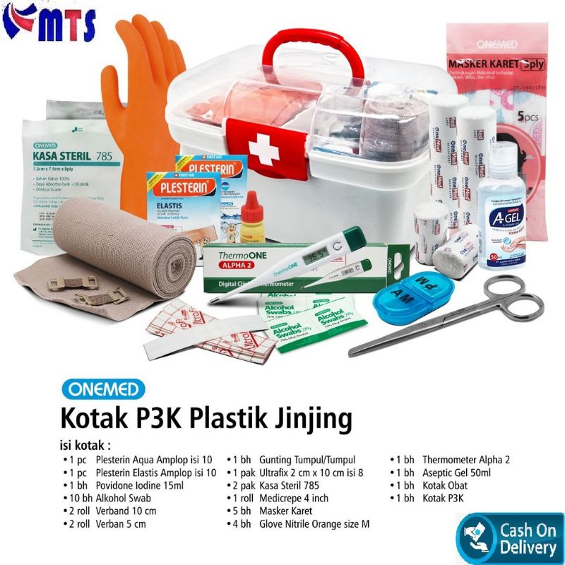 Jual Paket Lengkap Kotak P3K - 1 set P3K lengkap - Siap pakai 19 pcs ...