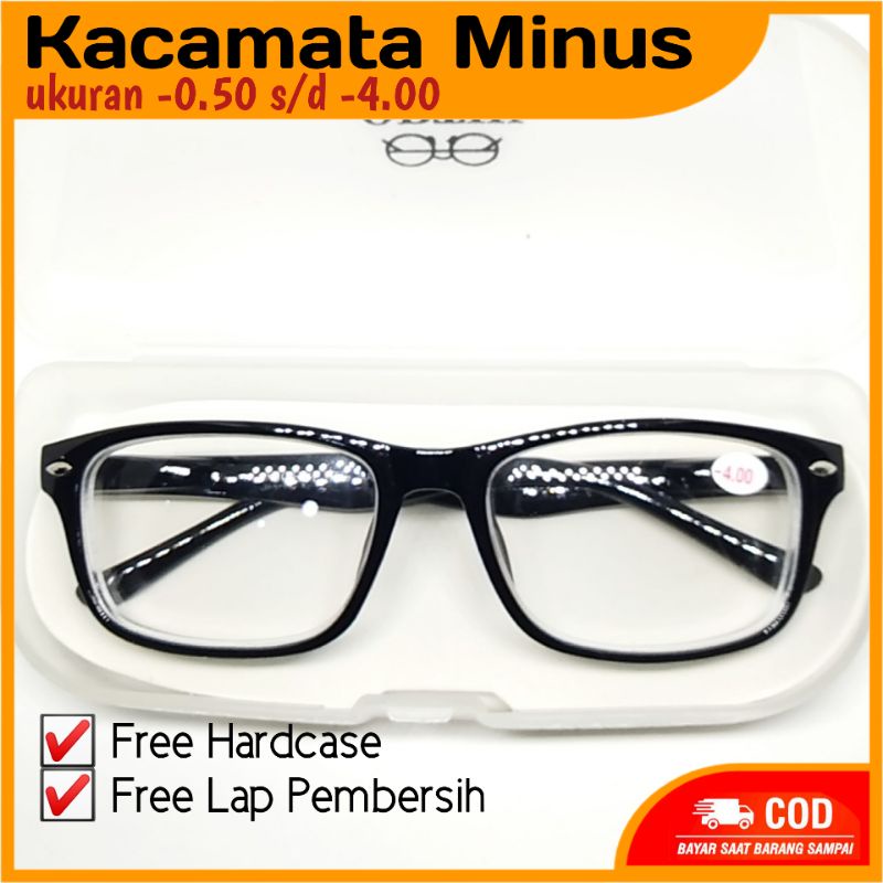 Jual Kacamata Minus Rabun Jauh Pria dan Wanita Ukuran -0.50 s/d -4.00 ...