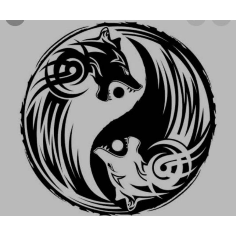 Jual Stiker Serigala / Stiker Visor / Stiker Logo Serigala Naruto ...