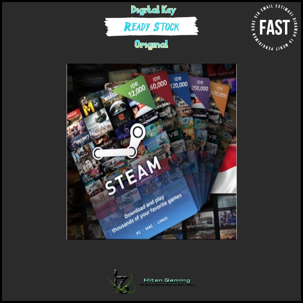 Jual Steam Wallet Card Code Indonesia IDR [Digital Code] | Shopee Indonesia