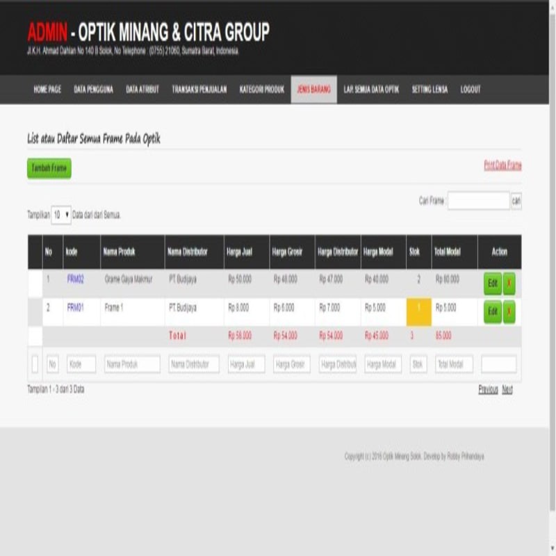 Jual Aplikasi WEB Manajemen Penjualan Optik V.3 (Point Of Sale) | Shopee Indonesia