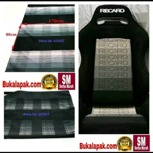 Jual Kain jok Recaro gradasi hitam abu Original | Shopee Indonesia